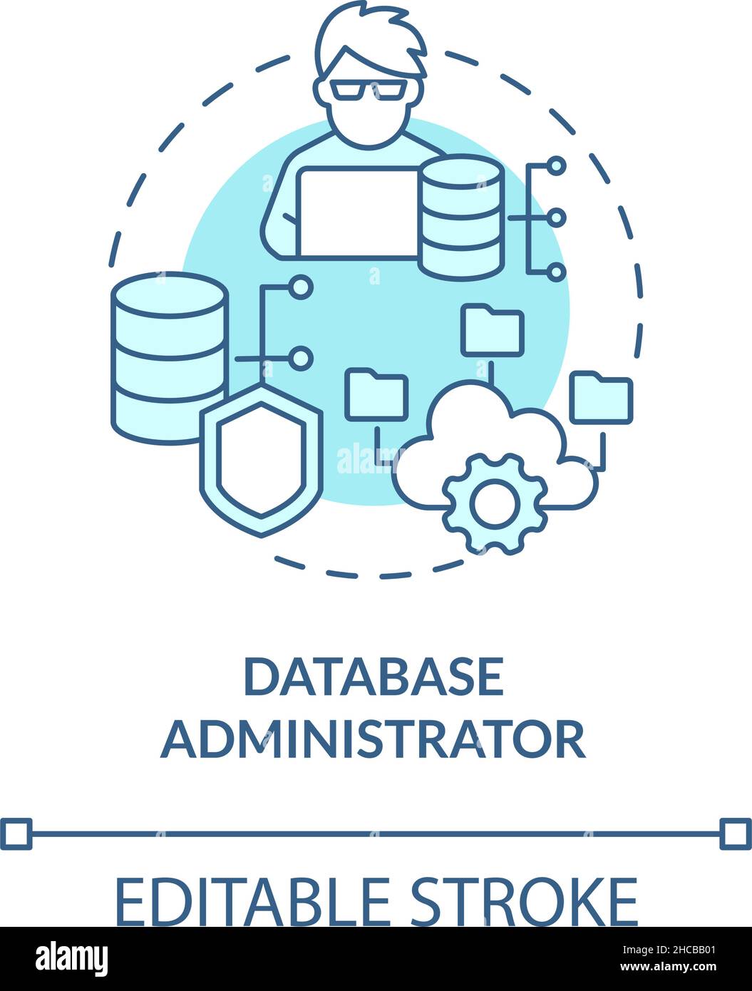 Database administrator Stock Vector Images - Alamy