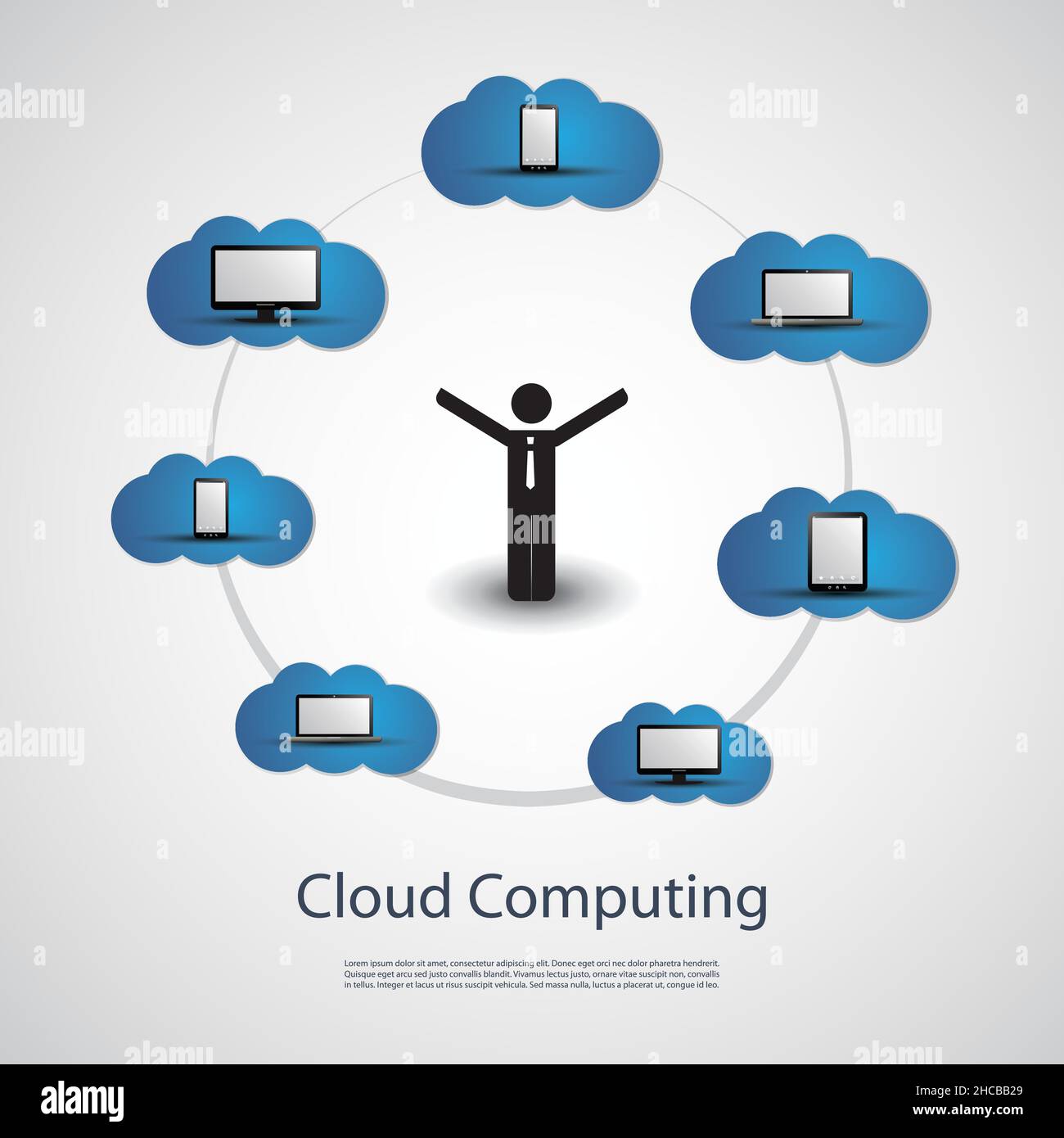 Cloud Computing Concept Stock Vector Image & Art - Alamy