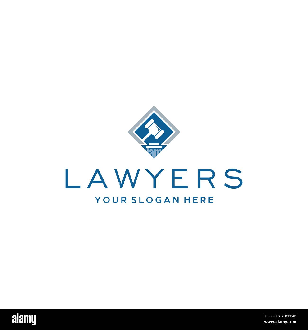 Modern Colorful LAWYERS Hammer Table logo design Stock Vector Image ...