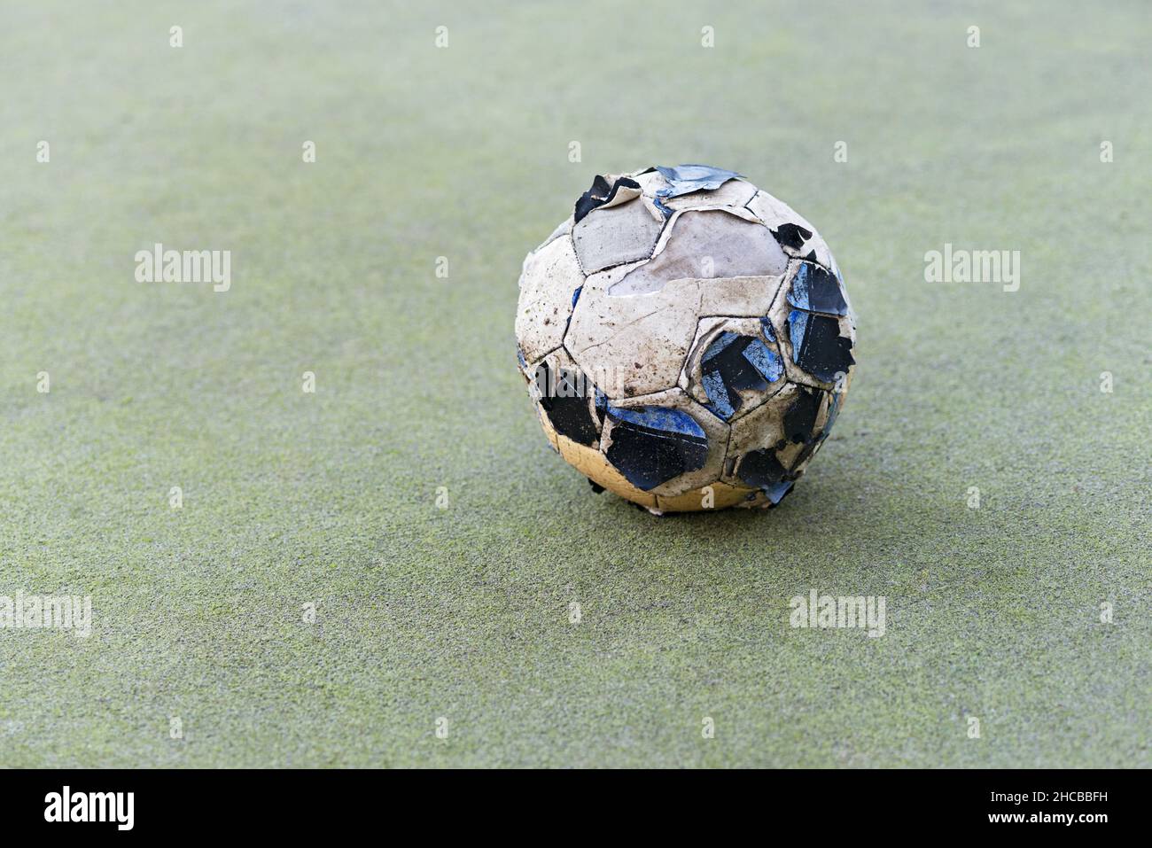 Damage Soccer Ball Stock Photo - Alamy