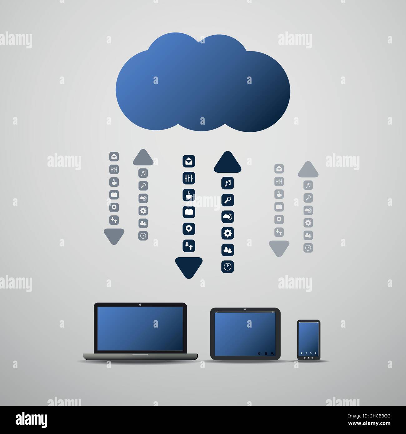 Cloud Computing Concept Stock Vector Image & Art - Alamy
