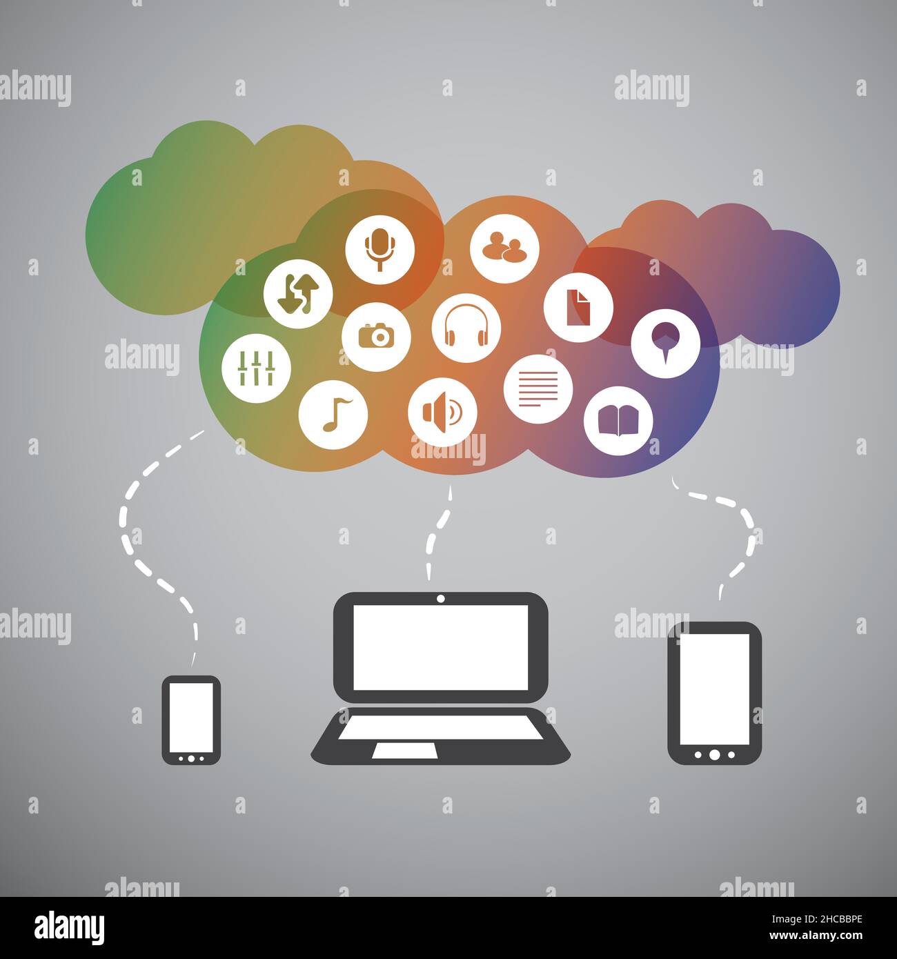 Cloud Computing Concept Stock Vector Image & Art - Alamy