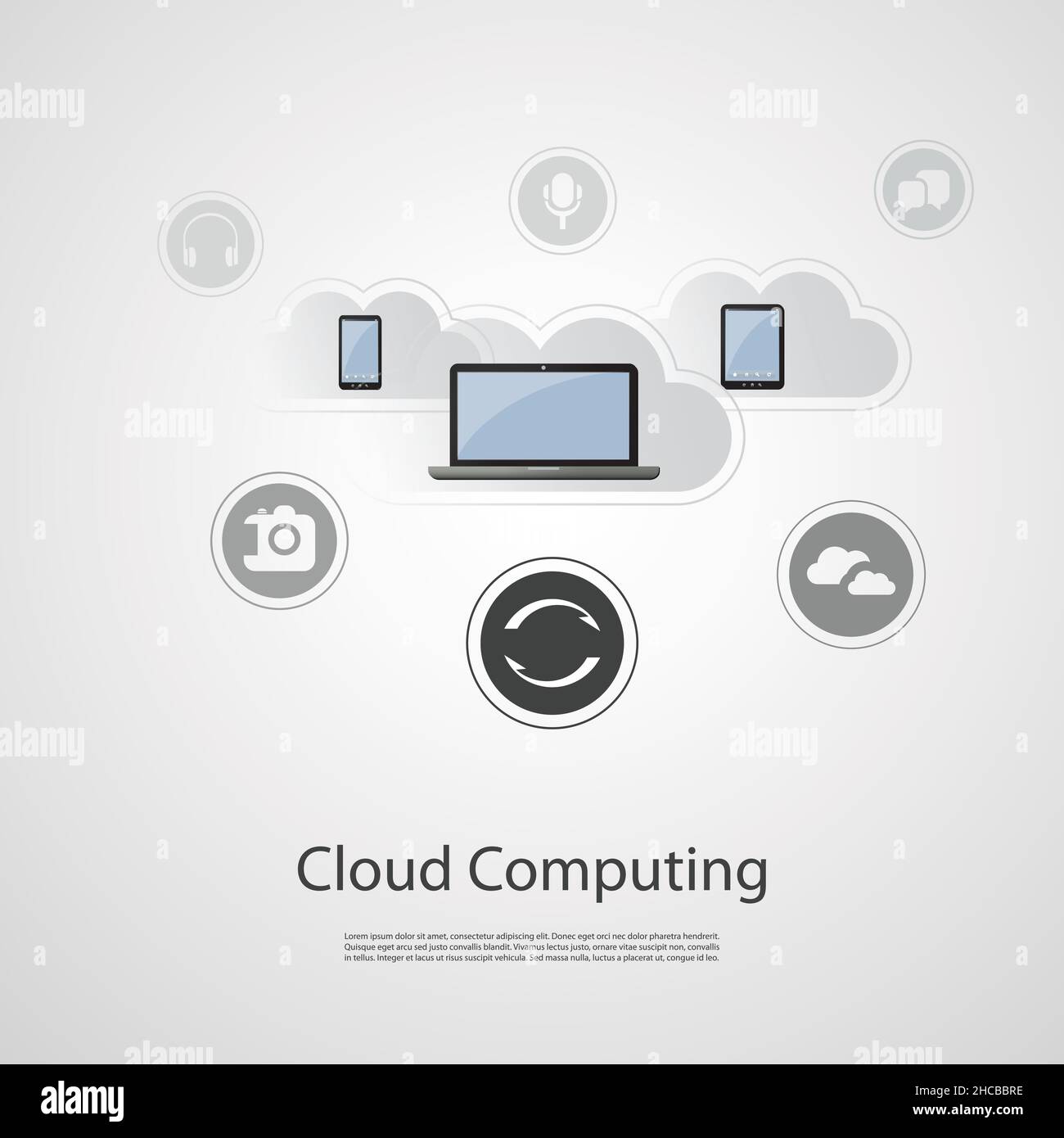 Cloud Computing Concept Stock Vector Image & Art - Alamy