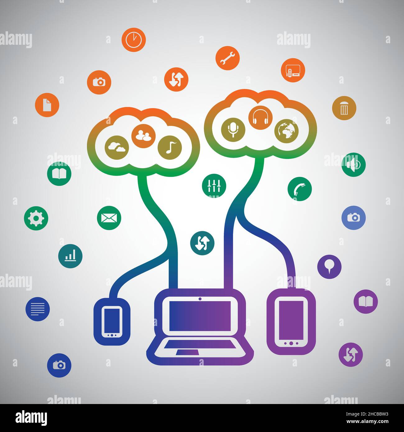 Cloud Computing Concept Stock Vector Image & Art - Alamy