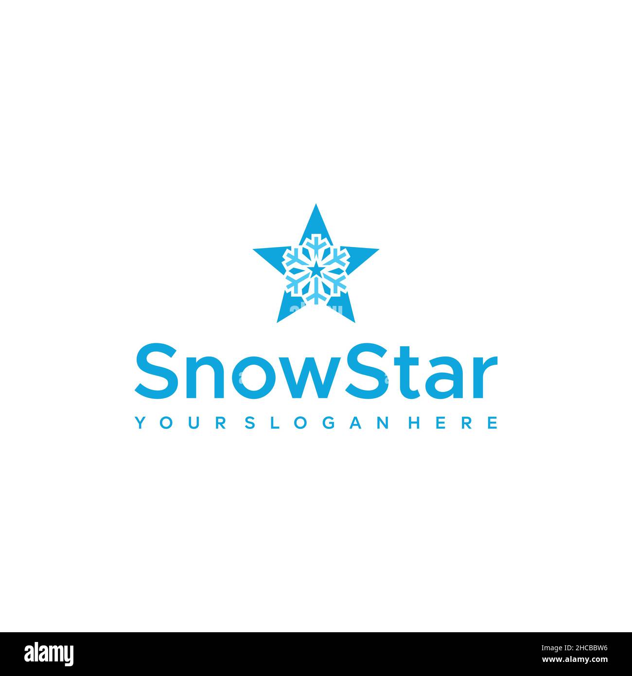 Modern Colorful Snow Star Crystal Logo design Stock Vector Image & Art ...
