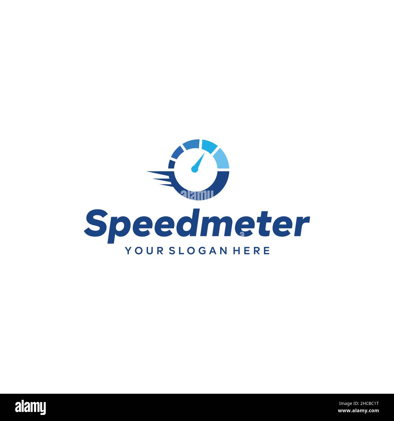 Modern Colorful Speed meter indicator Logo design Stock Vector Image ...