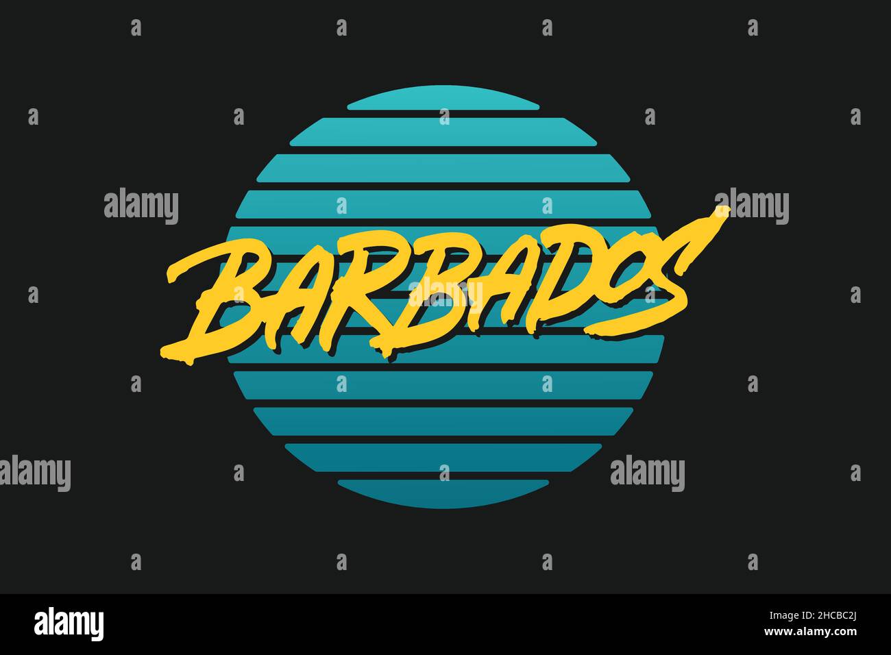 Barbados lettering design Stock Vector Image & Art - Alamy