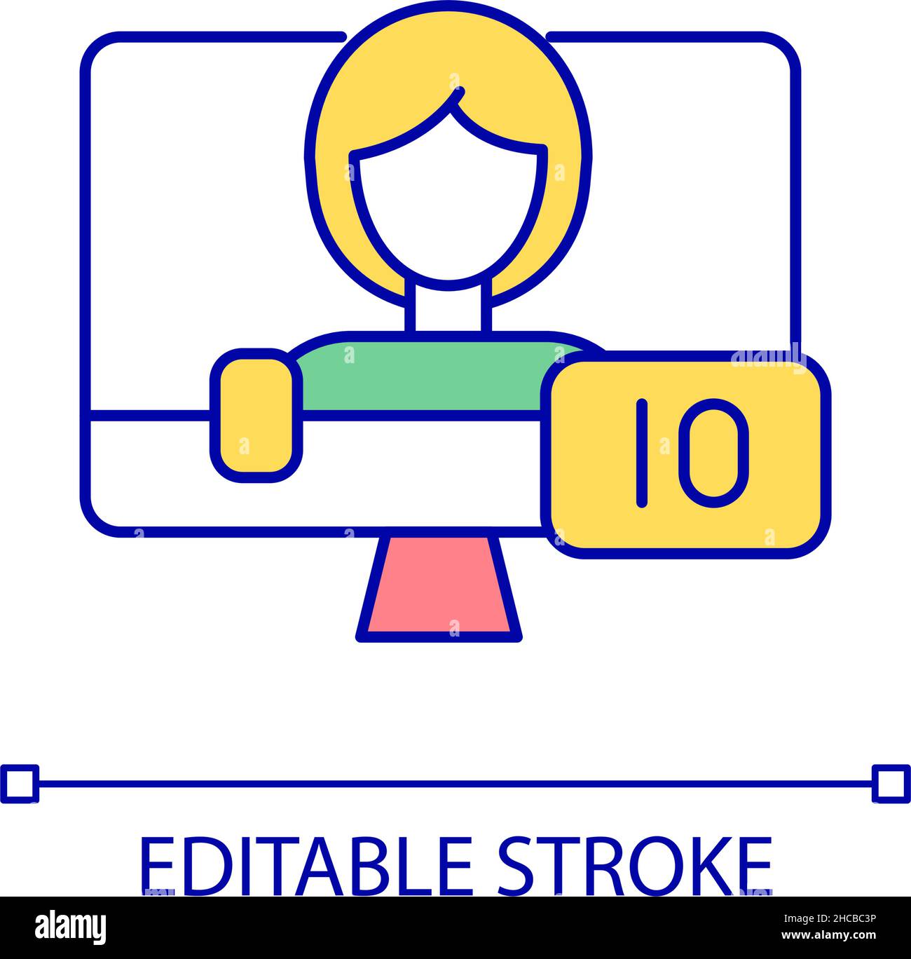 Content creator live streaming Cut Out Stock Images & Pictures - Alamy