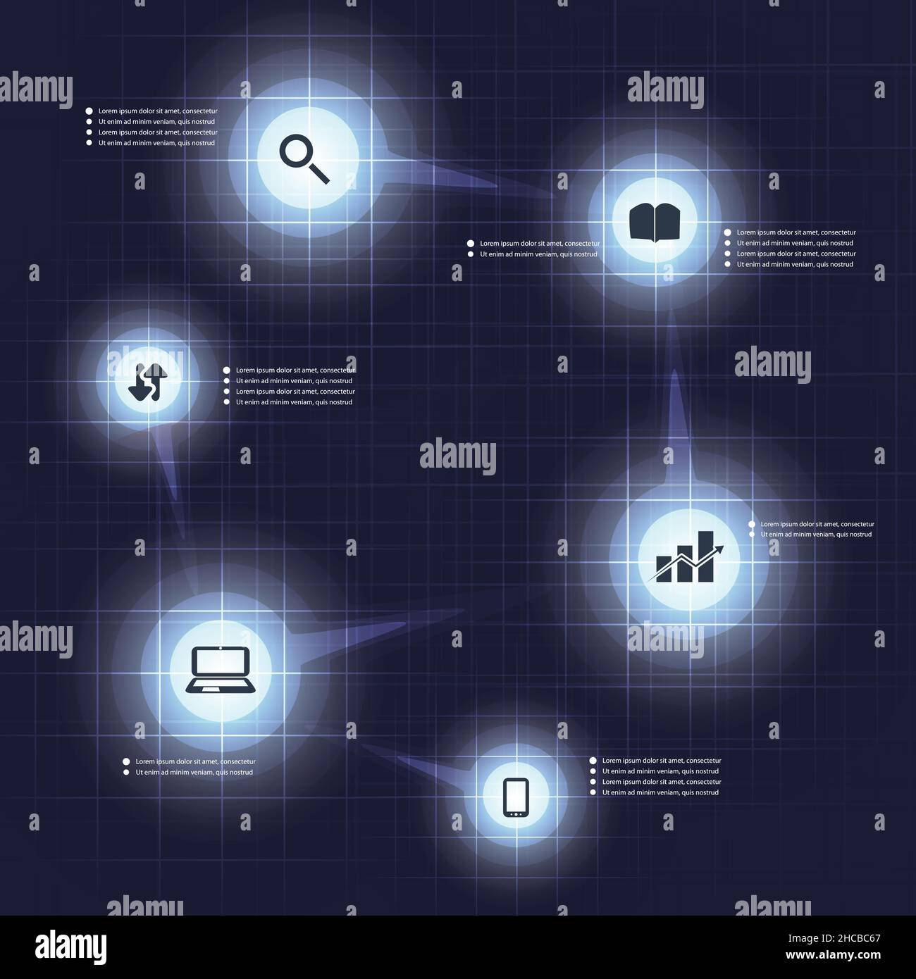 Connections - Infographic Design Stock Vector Image & Art - Alamy