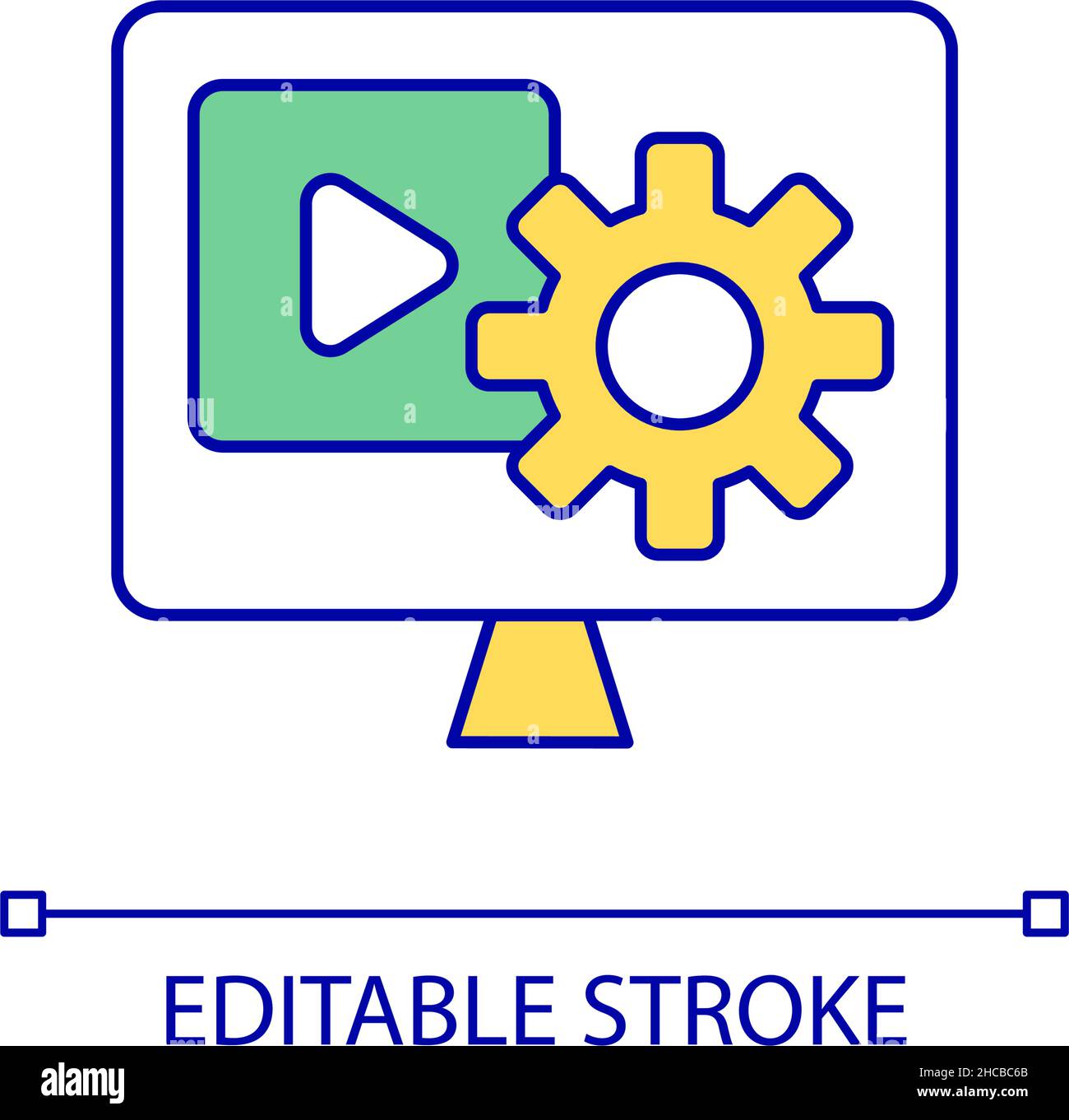 Settings gear icon customization Cut Out Stock Images & Pictures - Alamy