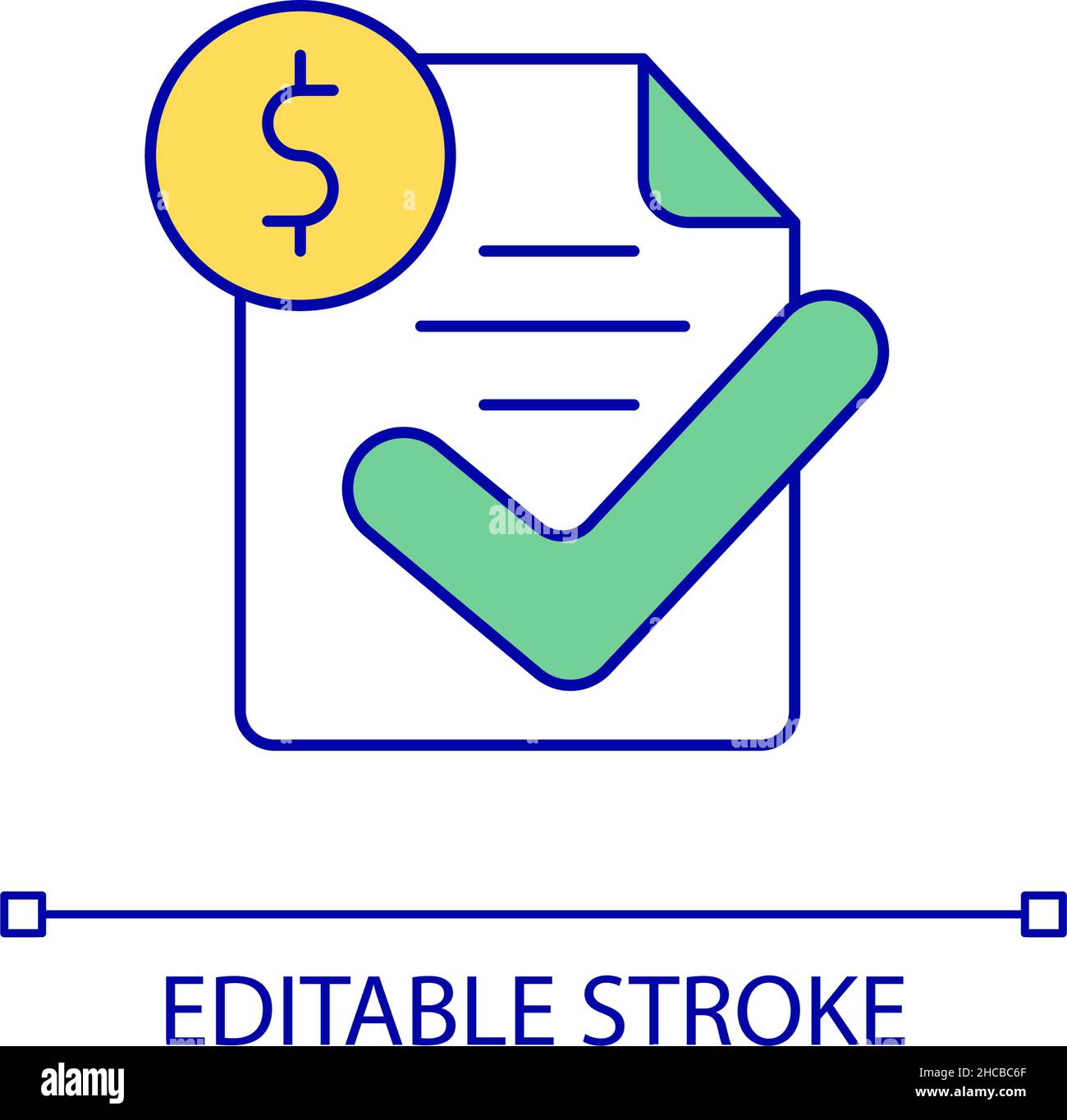 Approved payment RGB color icon Stock Vector Image & Art - Alamy