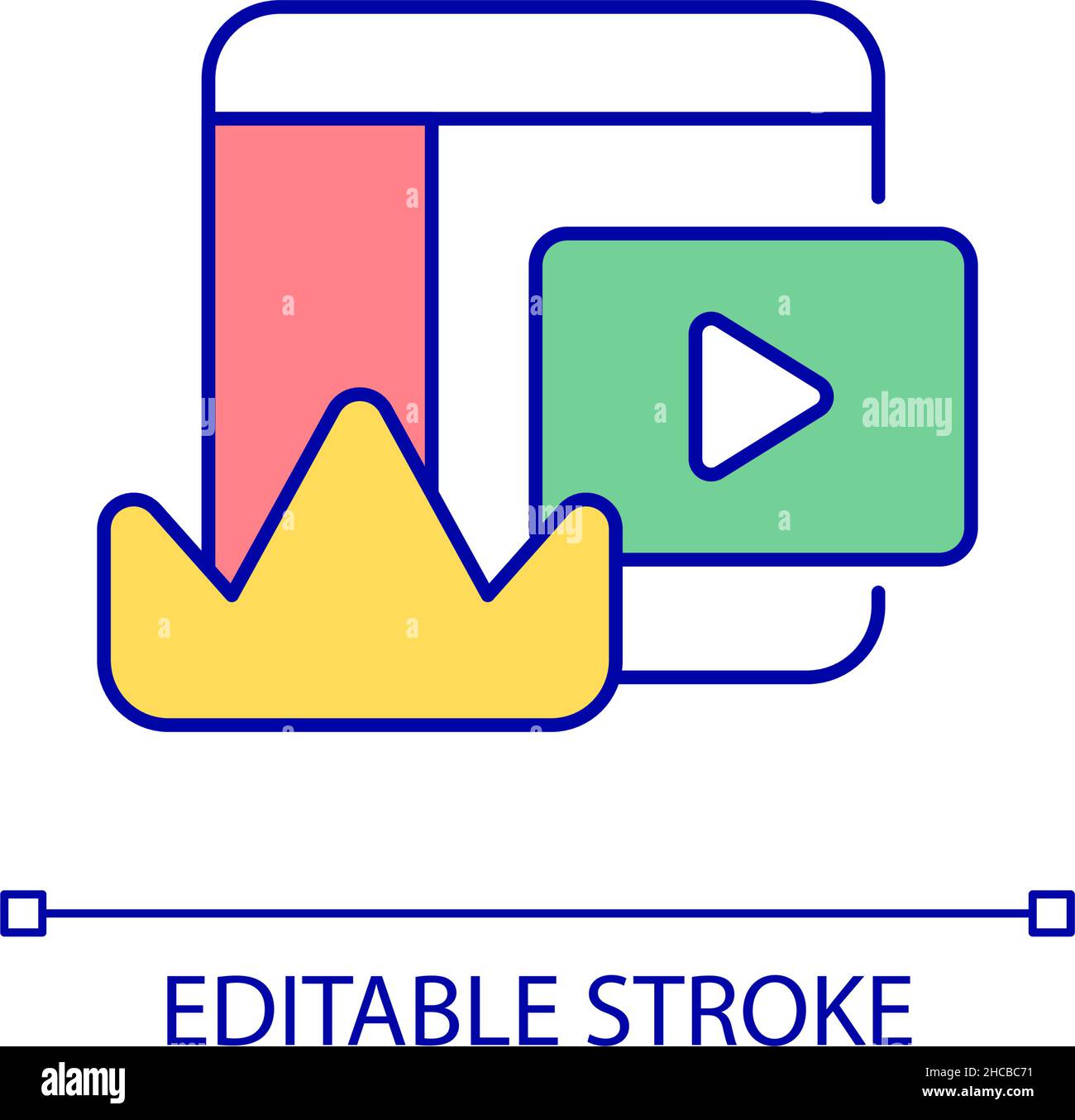 Premium account RGB color icon Stock Vector Image & Art - Alamy