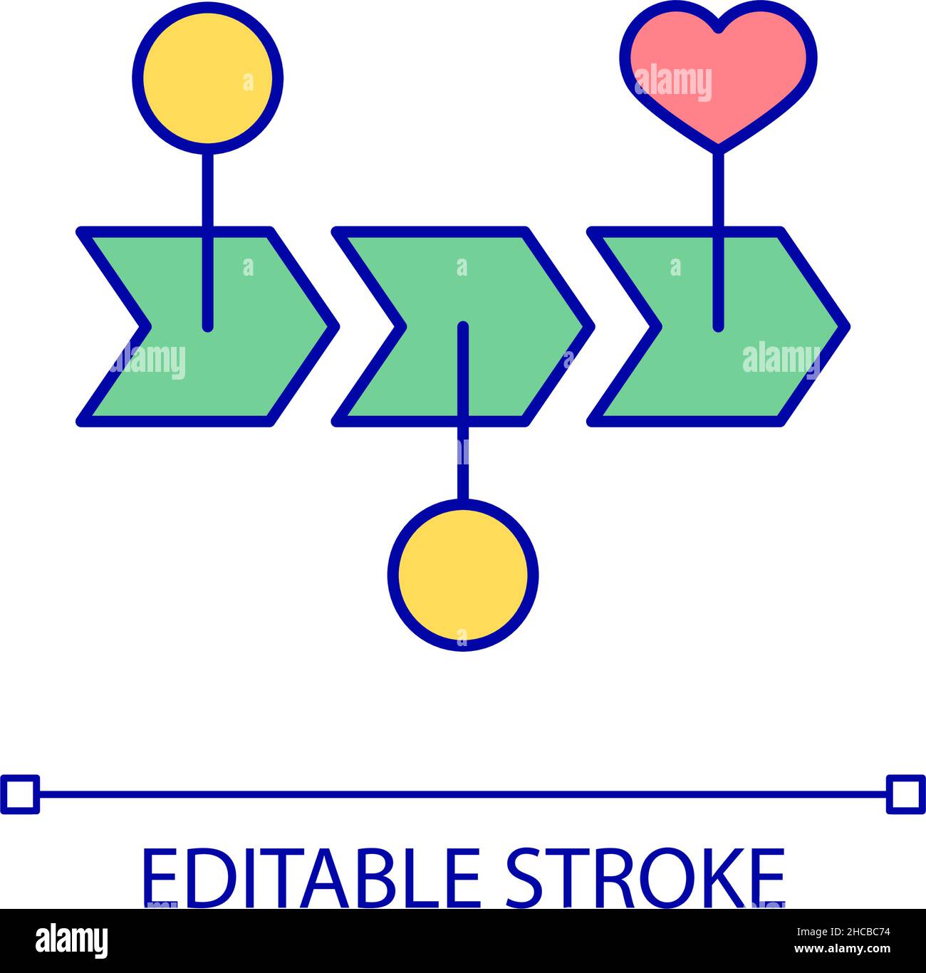 Long term relations RGB color icon Stock Vector Image & Art - Alamy