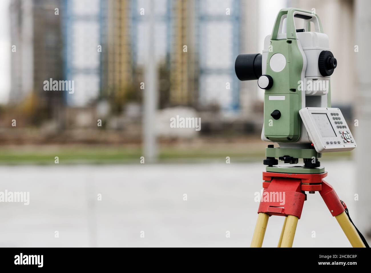 Optical level. A tool for carrying out geodetic work and measuring the ...
