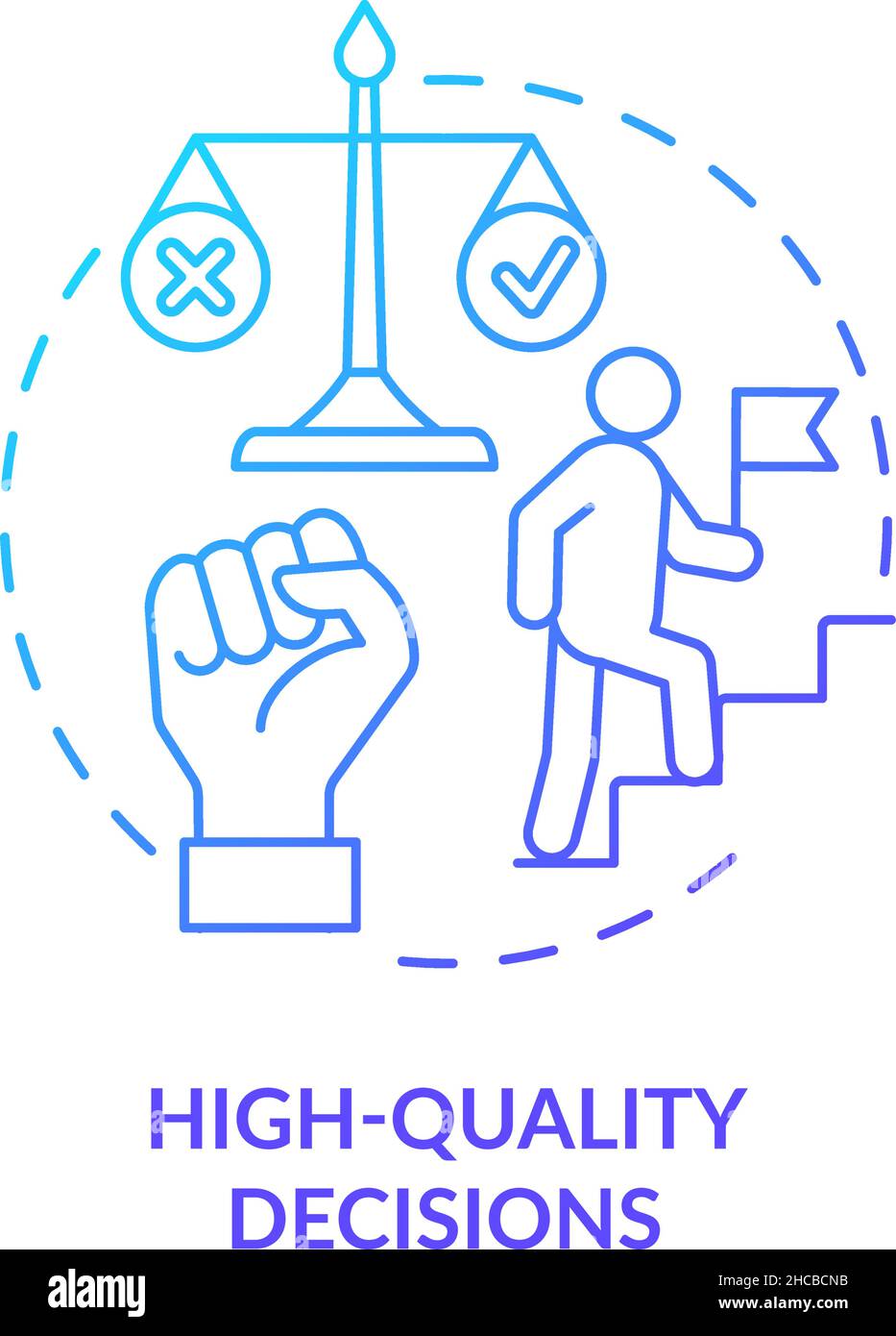 Decision making circle Stock Vector Images - Alamy