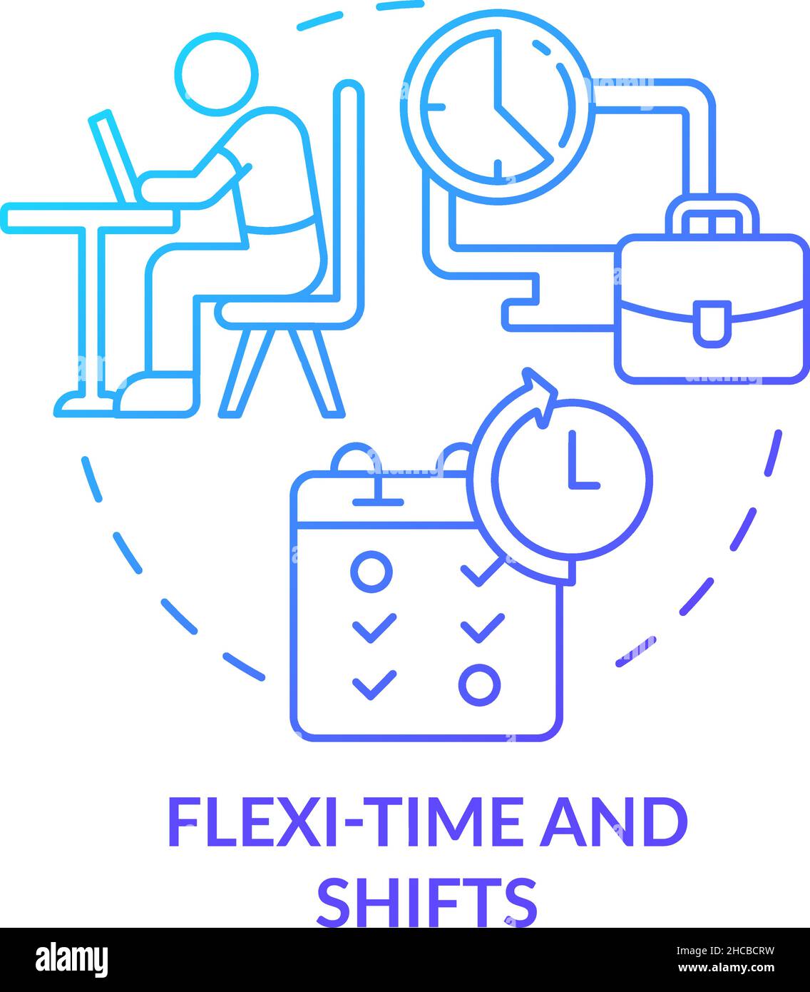 Flexitime Stock Vector Images - Alamy