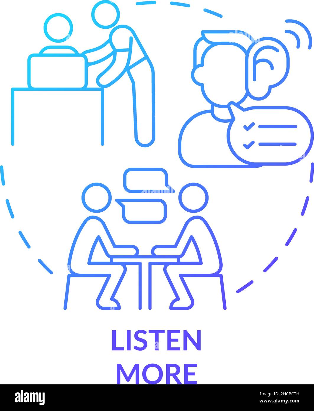 Listen more Stock Vector Images - Alamy