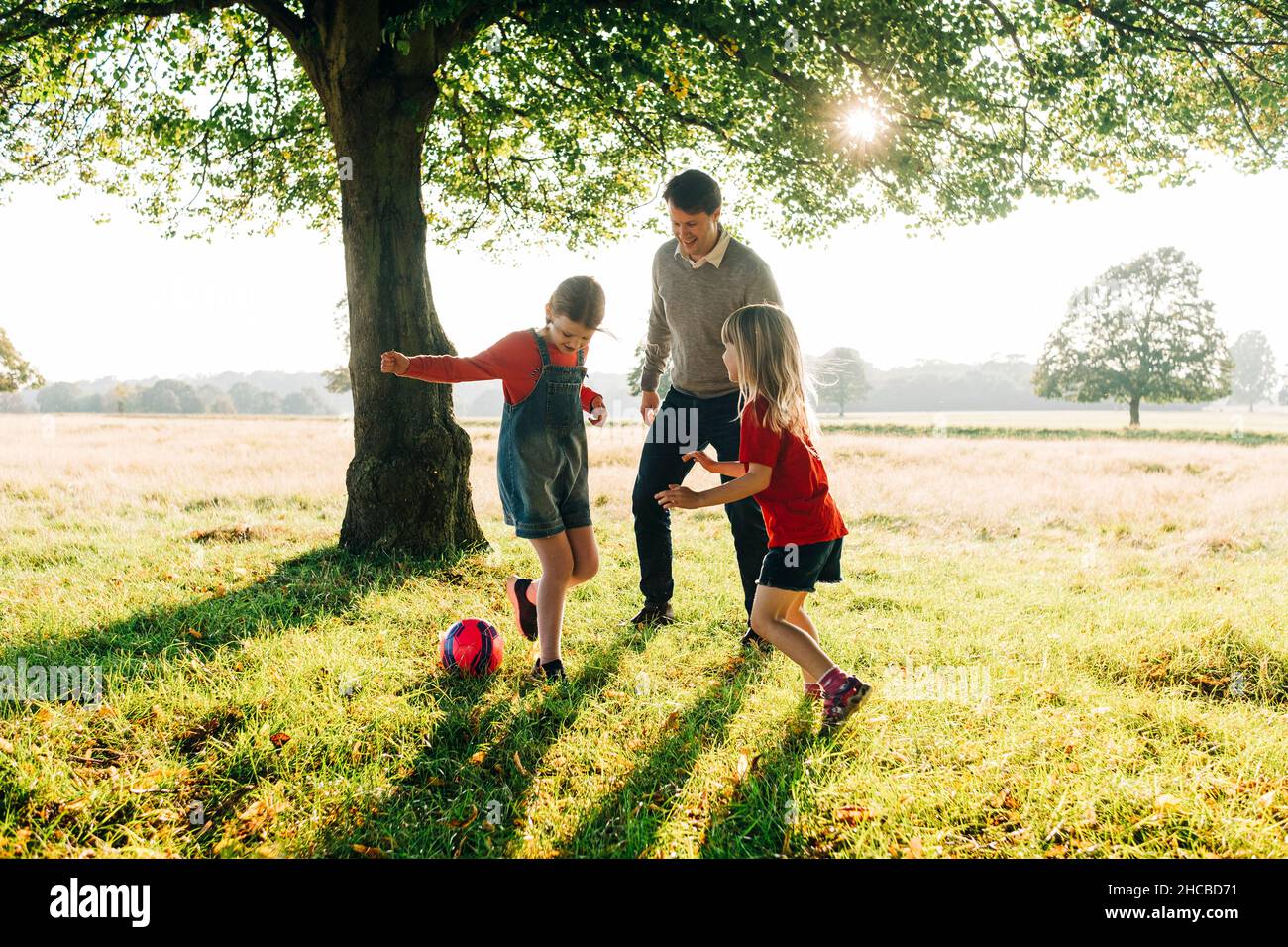 Siblings playing in nature hi-res stock photography and images - Alamy