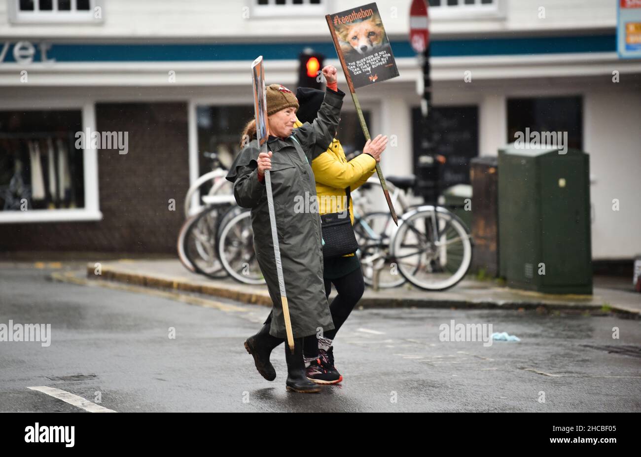 Lewes hunt protests hi-res stock photography and images - Alamy