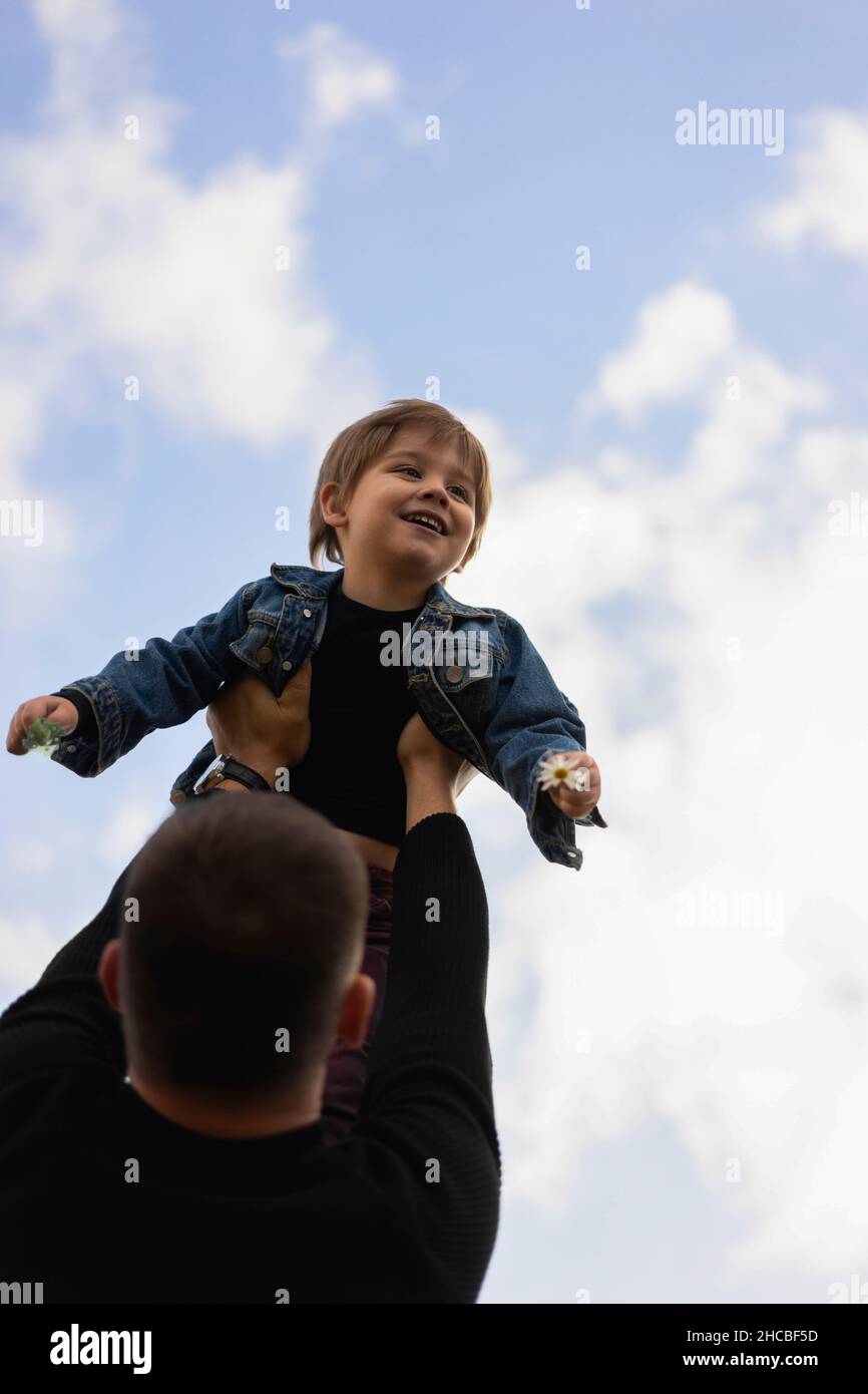 Man aloft hi-res stock photography and images - Alamy