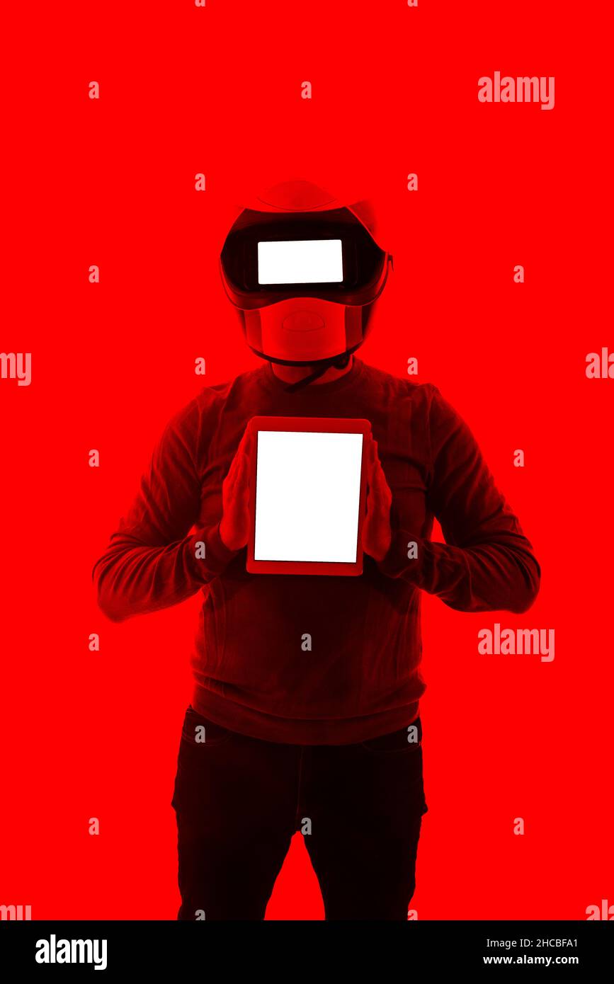 Futuristic background red hi-res stock photography and images - Alamy