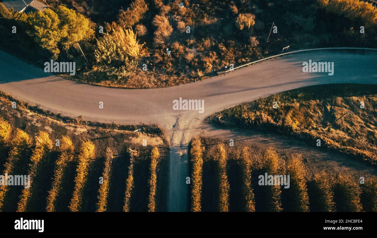 Winding field road hi-res stock photography and images - Alamy