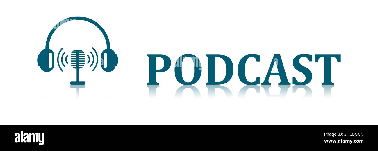 Illustration of a podcast concept Stock Photo - Alamy