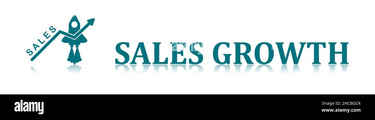 Illustration of a sales growth concept Stock Photo - Alamy