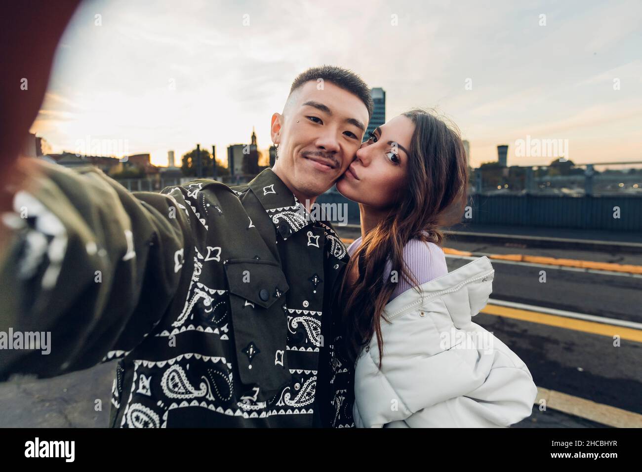 Kissing the camera, hipster hi-res stock photography and images - Alamy