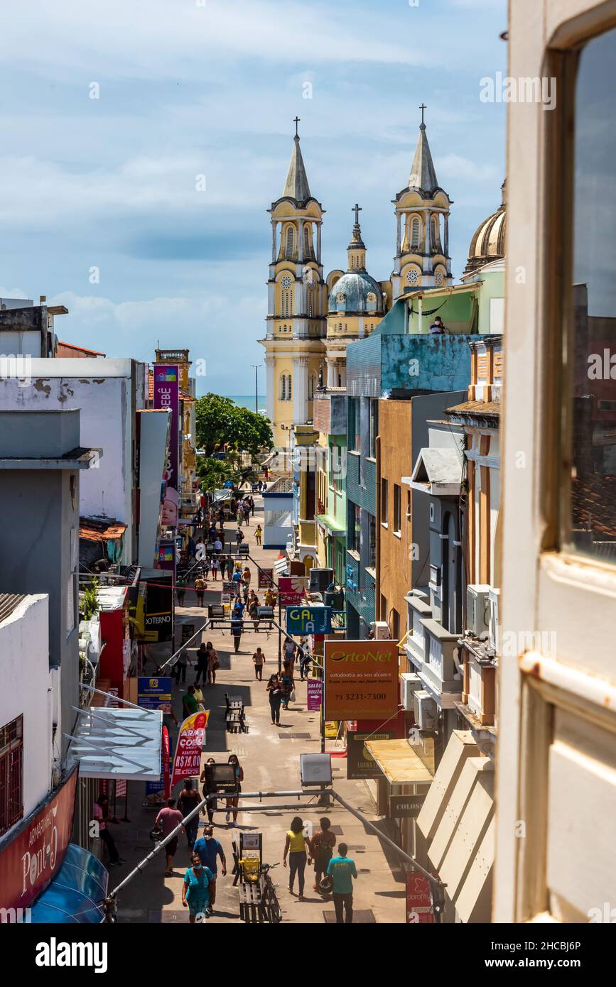 Downtown street view of northeastern brazilian city Stock Photo - Alamy
