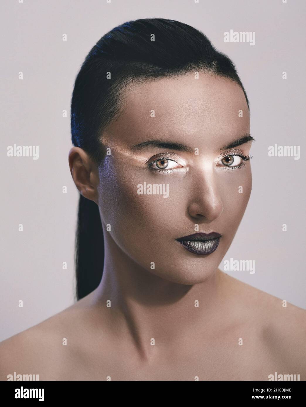 Black woman face blank hi-res stock photography and images - Alamy