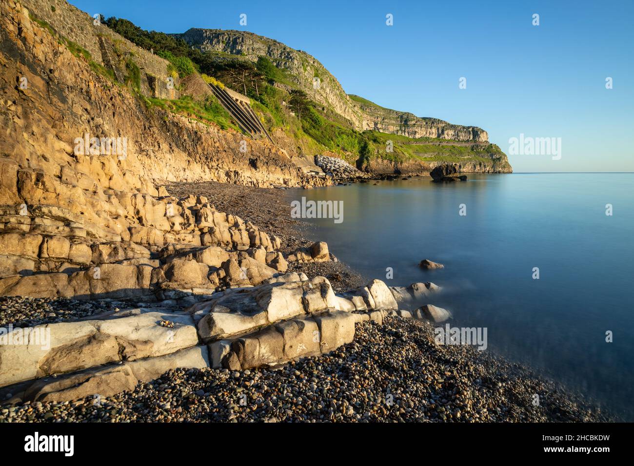 Great Orme headland at sunrise, Llandudno, North Wales Stock Photo - Alamy