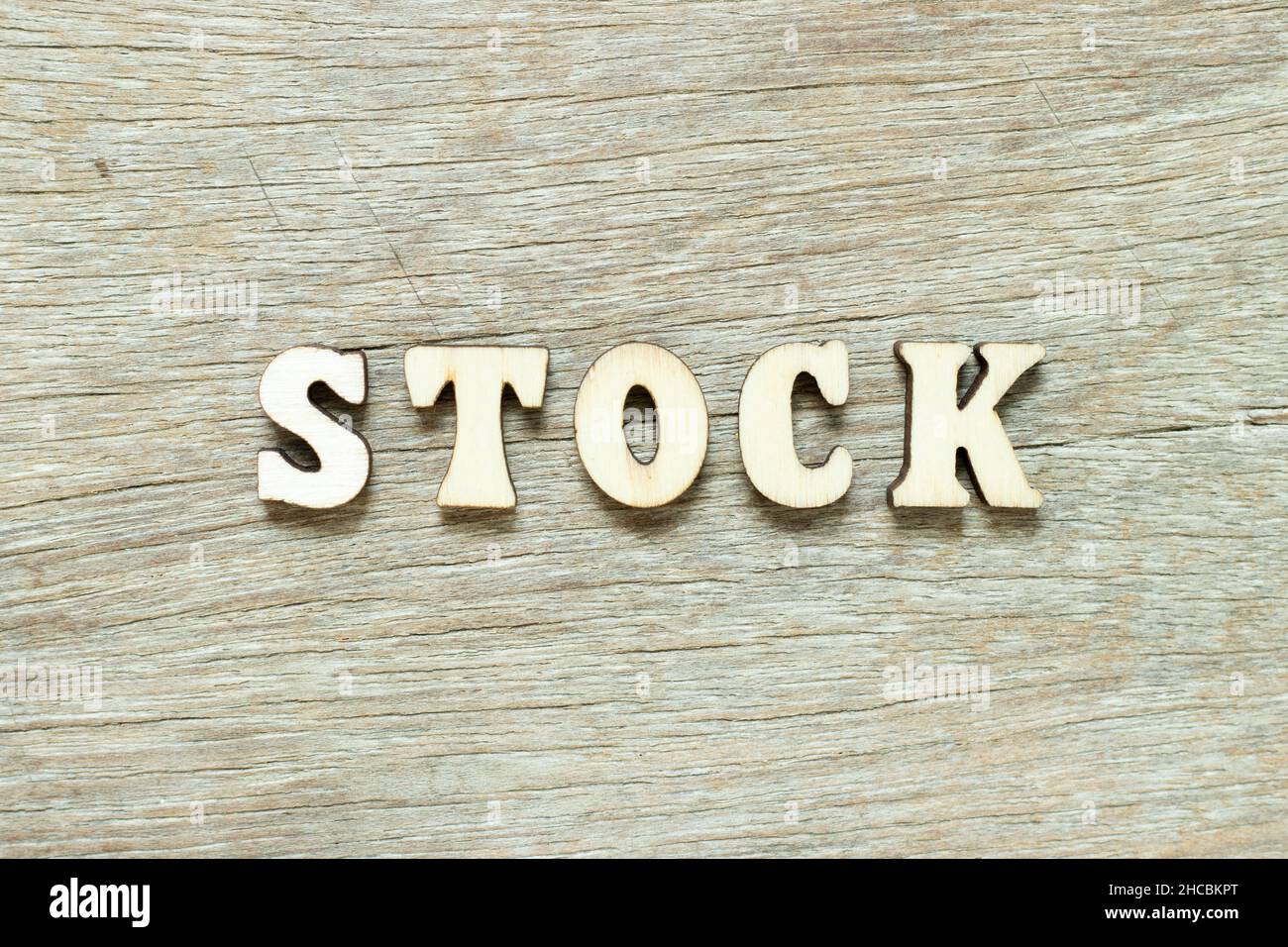 Alphabet letter in word stock on wood background Stock Photo - Alamy