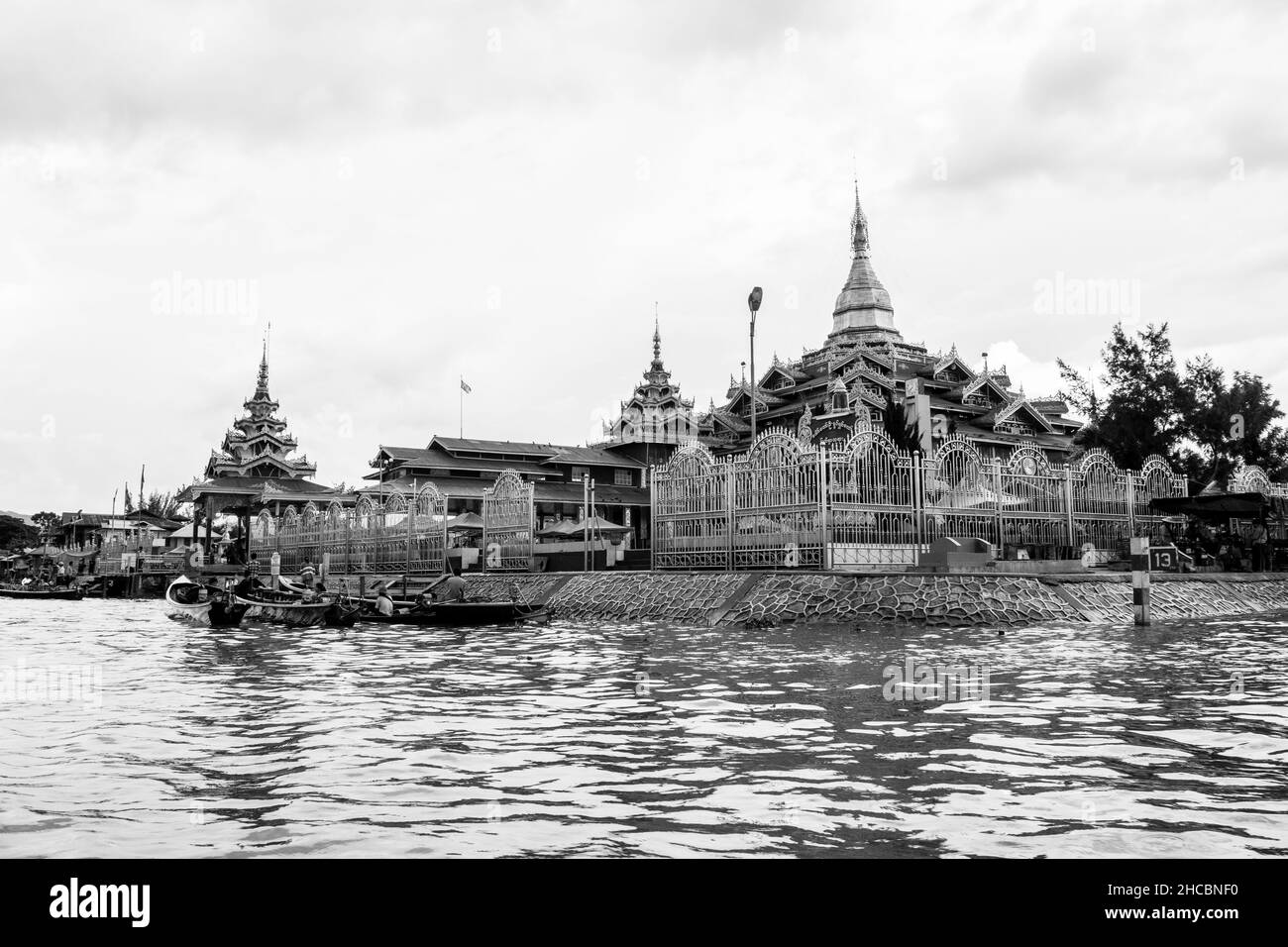 Phaung Daw U Pagoda, an important Buddhist temple site in Inle Lake ...