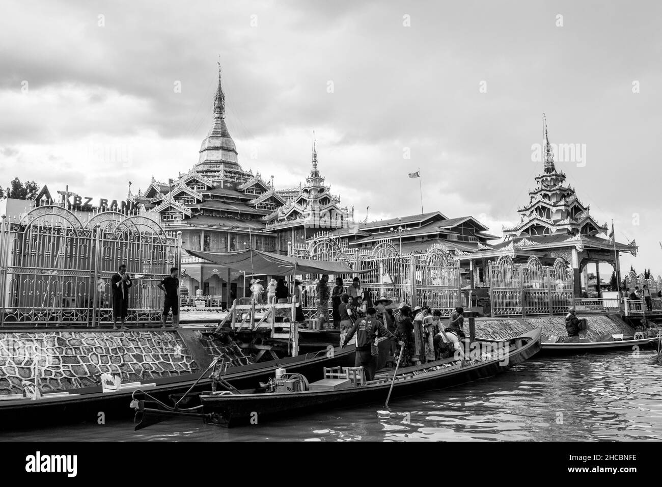 Phaung Daw U Pagoda, an important Buddhist temple site in Inle Lake ...