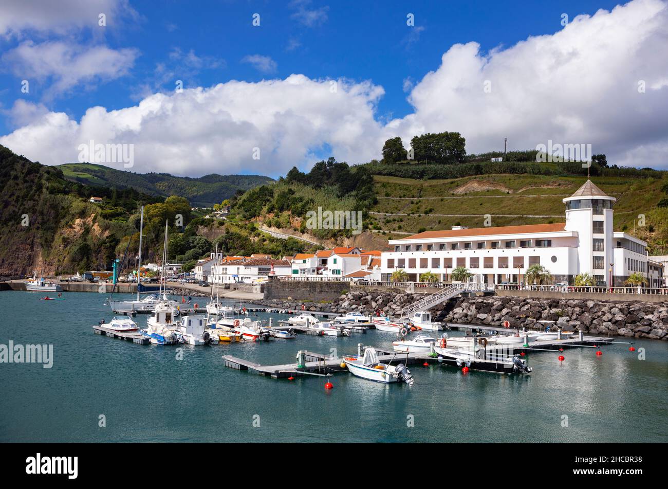 Portugal, Azores, Povoacao, Marina on Sao Miguel Island Stock Photo - Alamy