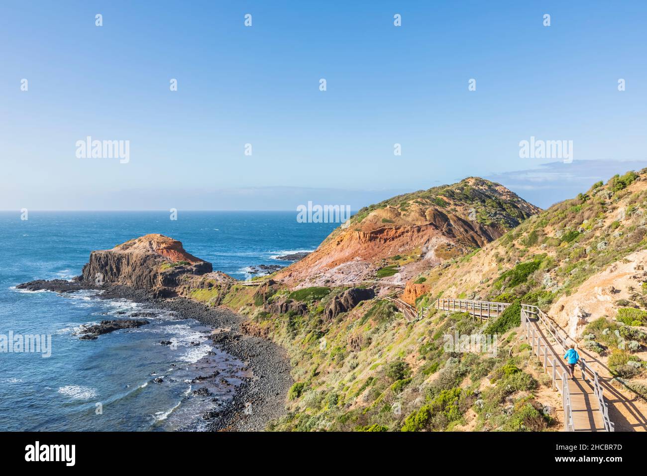 Australia, Victoria, Cape Schanck, Cape Schanck Lighthouse standing ...
