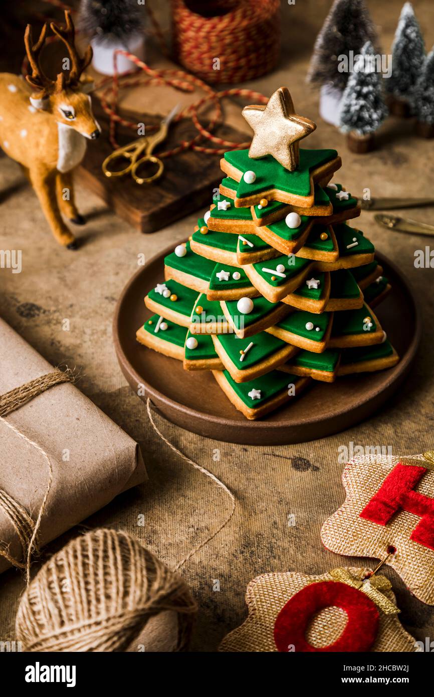 Christmas cookie plate on hi-res stock photography and images - Alamy