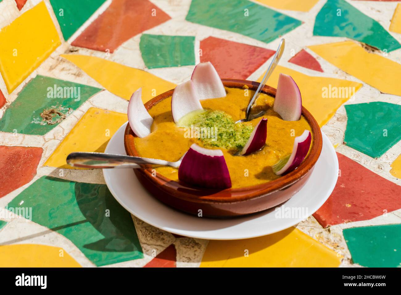 Delicious traditional food from the Canary Islands called gofio ...