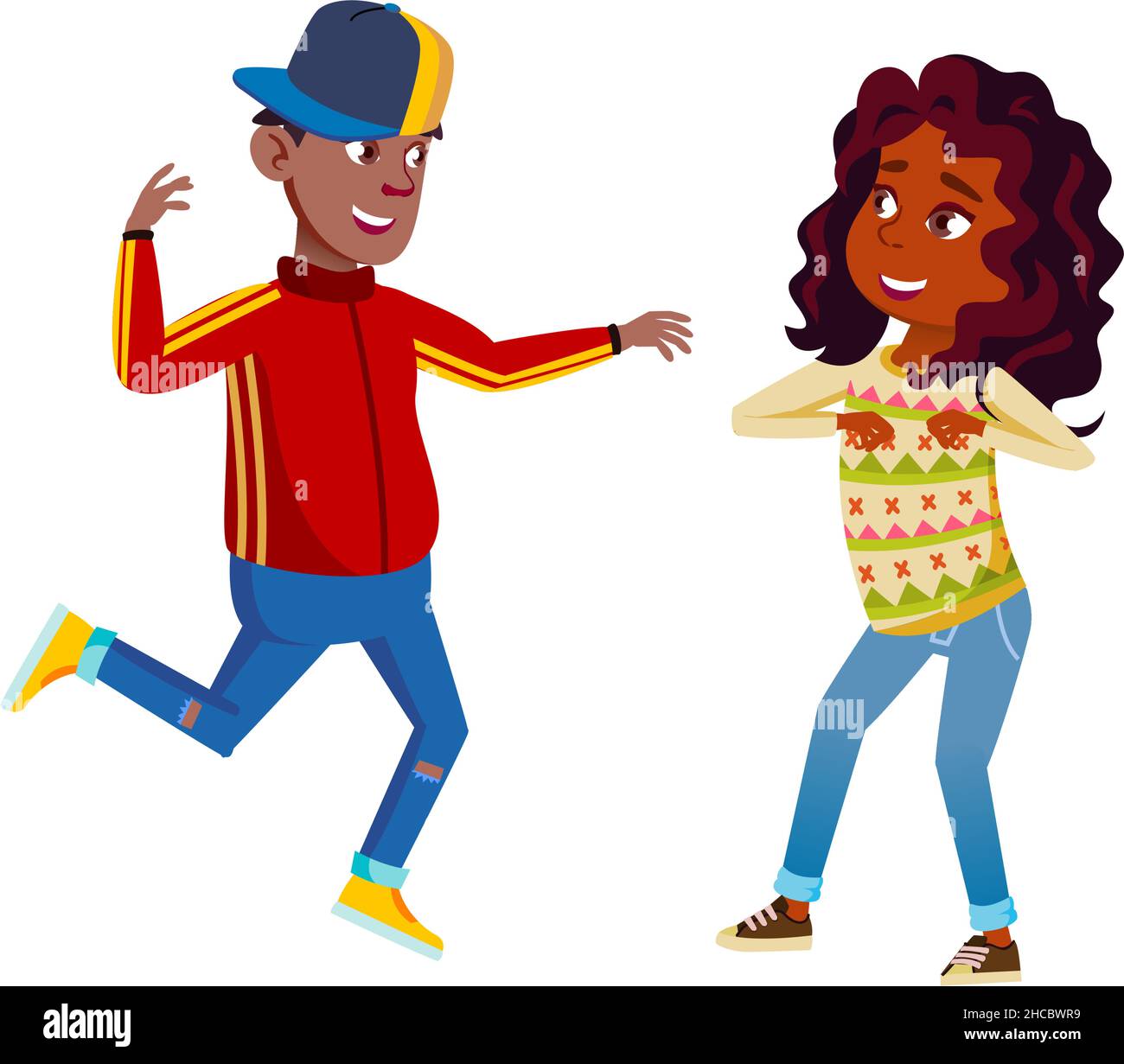 Children dance together Cut Out Stock Images & Pictures - Alamy