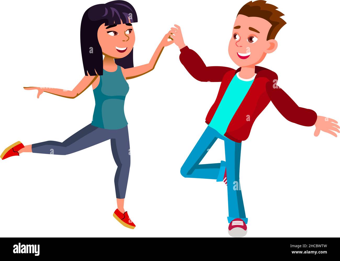 People training dance class Cut Out Stock Images & Pictures - Alamy