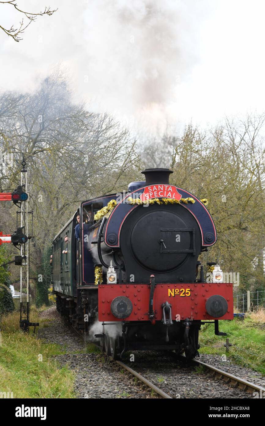 Santa Special steam train Stock Photo - Alamy
