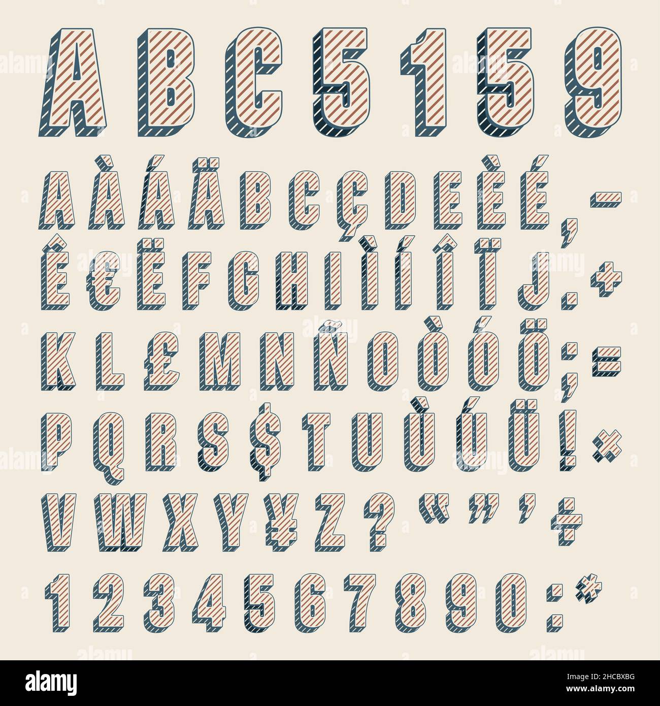 Numbers and punctuation sans serif hi-res stock photography and images ...