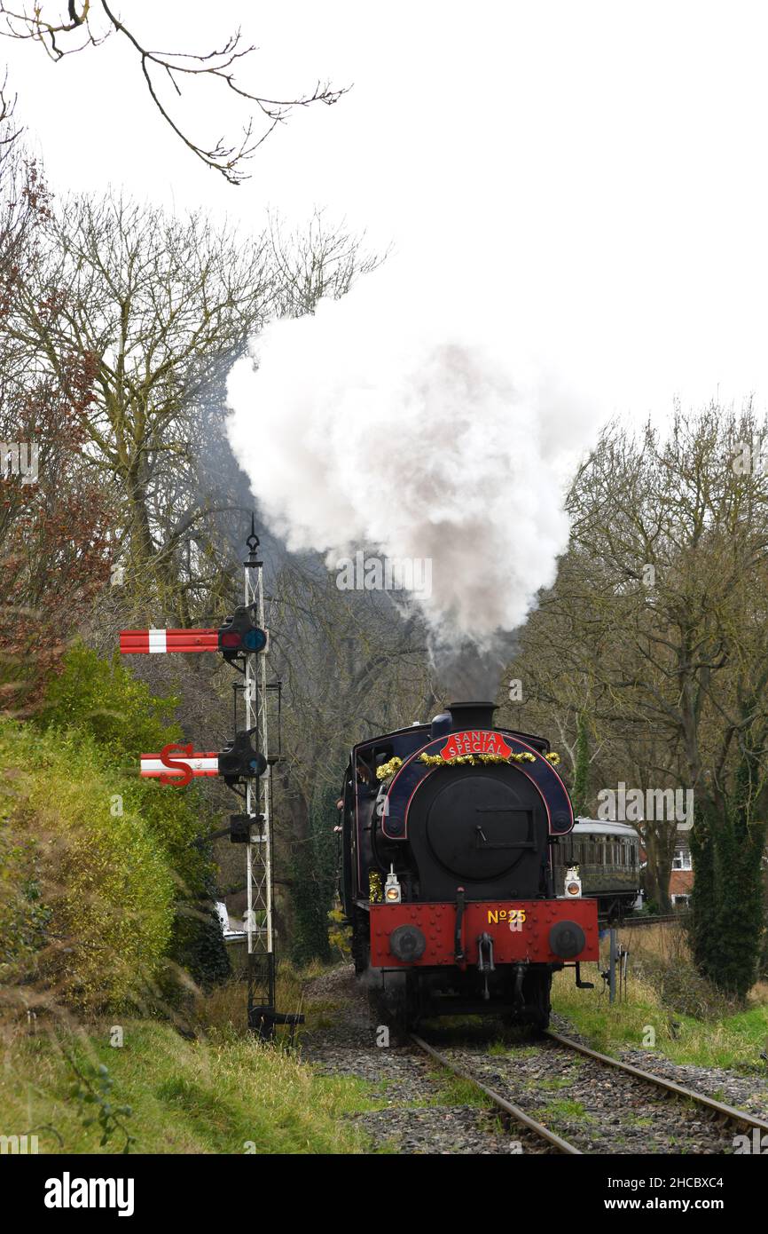 Santa Special steam train Stock Photo - Alamy
