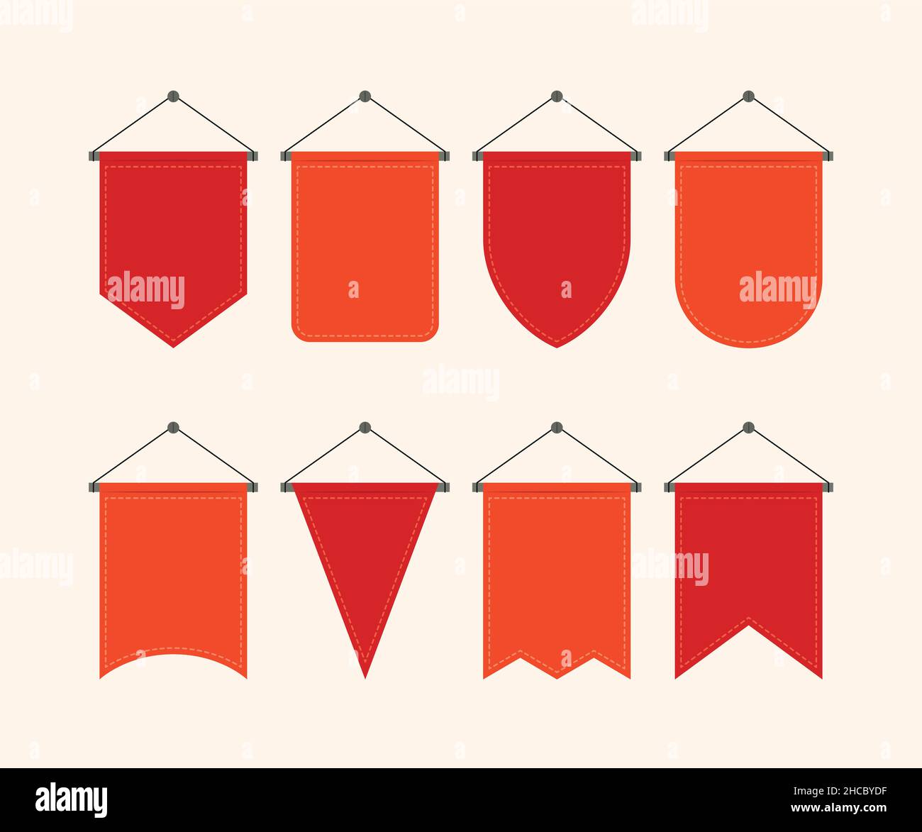 Pennant and wall Stock Vector Images - Alamy