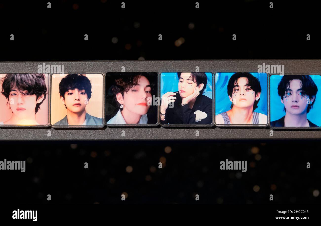 BTS member V, Dec 21, 2021 : A cafe decorated to celebrate BTS member V ...