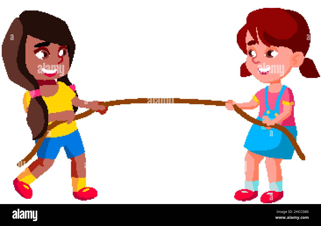 Schoolgirls playing Cut Out Stock Images & Pictures - Alamy