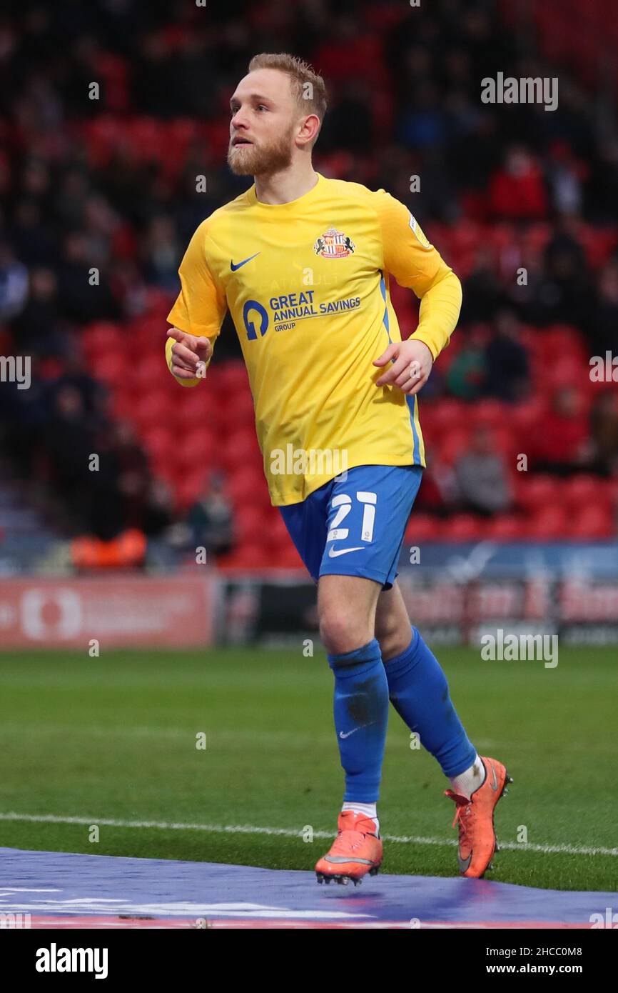 Sunderland's Alex Pritchard celebrates after Doncaster Rovers' Ben ...
