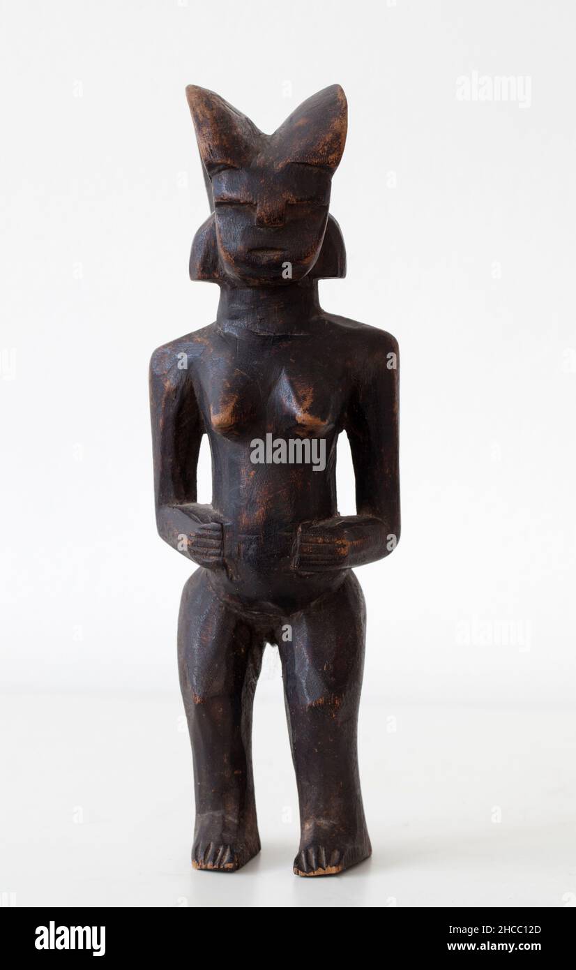 Hand Carved African Tribal Figure Stock Photo - Alamy