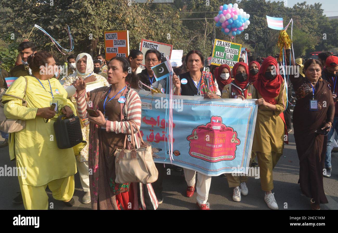 Pakistani members of Transgender Community hold protest rally demanding ...